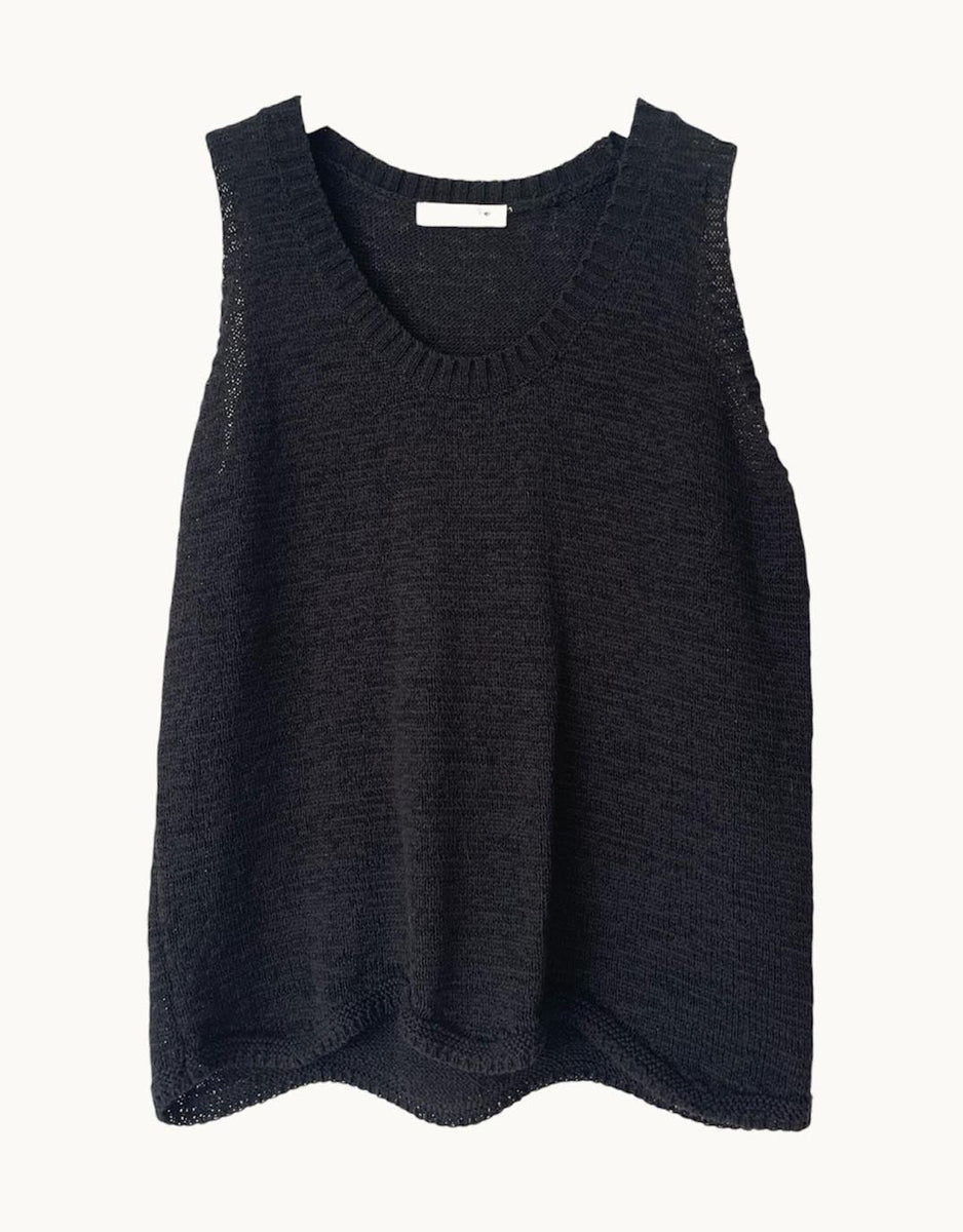 Buy Scallop Hem Tank - Black Little Lies for Sale Online United States ...